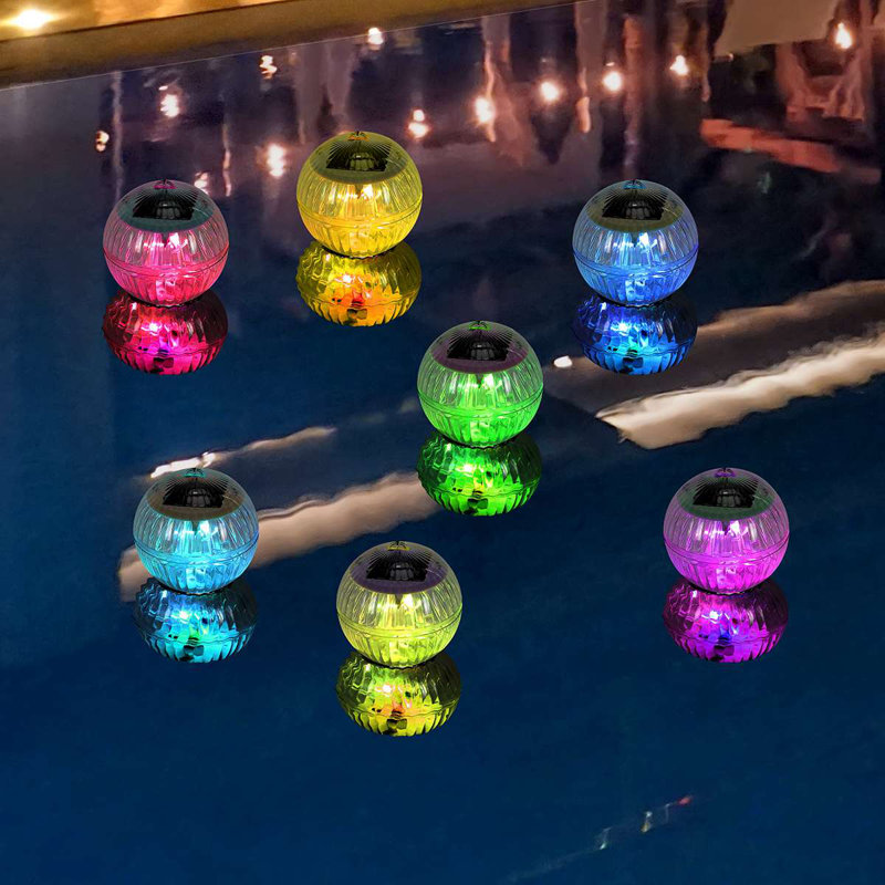 Deago Solar Powered Outdoor Floating Pool Lights | Wayfair Deago Solar Powered Outdoor Floating Pool Lights | Wayfair